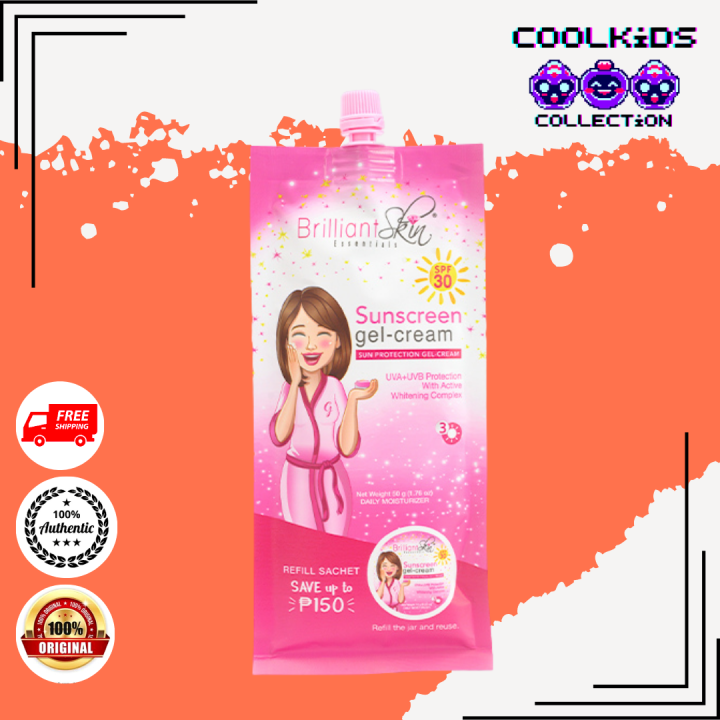 Brilliant sunblock Cream -Gel Sachet 50 grams | Lazada PH