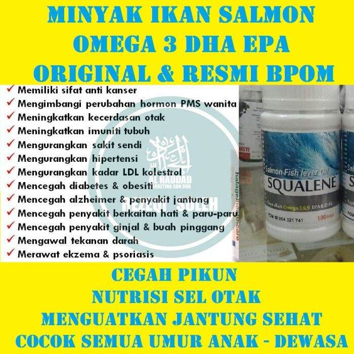 Vitamin Minyak Ikan Salmon Omega 3 - Vitamin Otak Anak Dan Dewasa(I5J9 ...