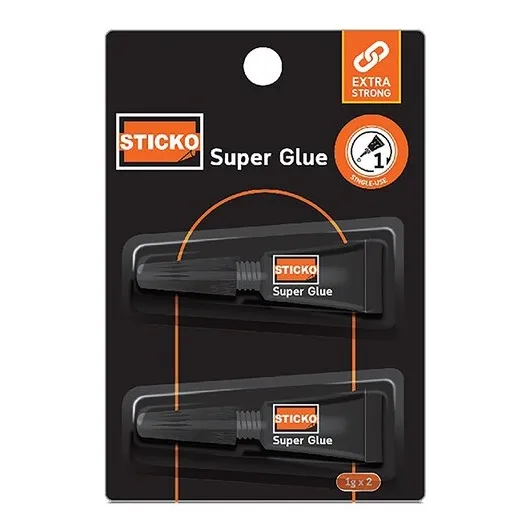 กาววิทยาศาสตร์ STICKO 1 กรัม แพ็ค 2 ชิ้น (ตราช้าง) | Lazada.co.th