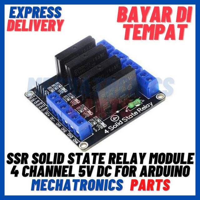 [REL-9023] SSR SOLID STATE RELAY MODULE 4 CHANNEL 5V DC FOR ARDUINO | Lazada Indonesia