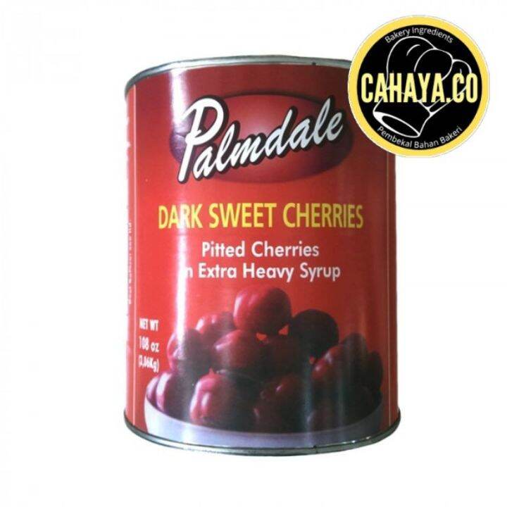 Palmdale Dark Sweet Cherries Pitted Cherries In Extra Heavy Syrup 822g
