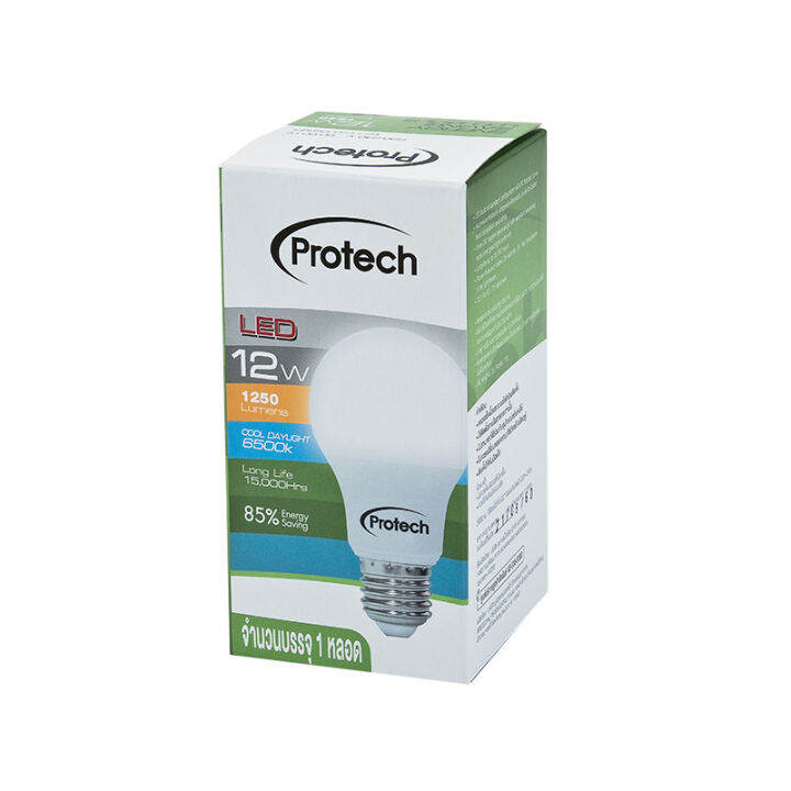 Protech หลอดไฟ LED 12 วัตต์ 1250 ลูเมน (สีคูลเดย์ไลท์)/Protech LED bulb ...