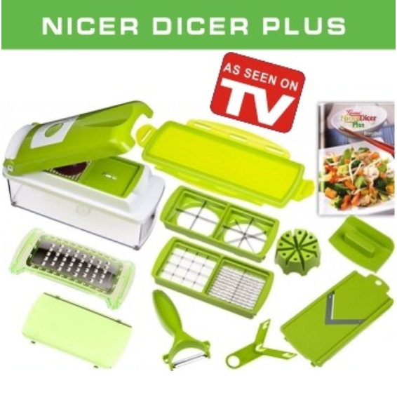 Genius Nicer Dicer Plus Multifunction Kitchen Knife Blade Chopper ...