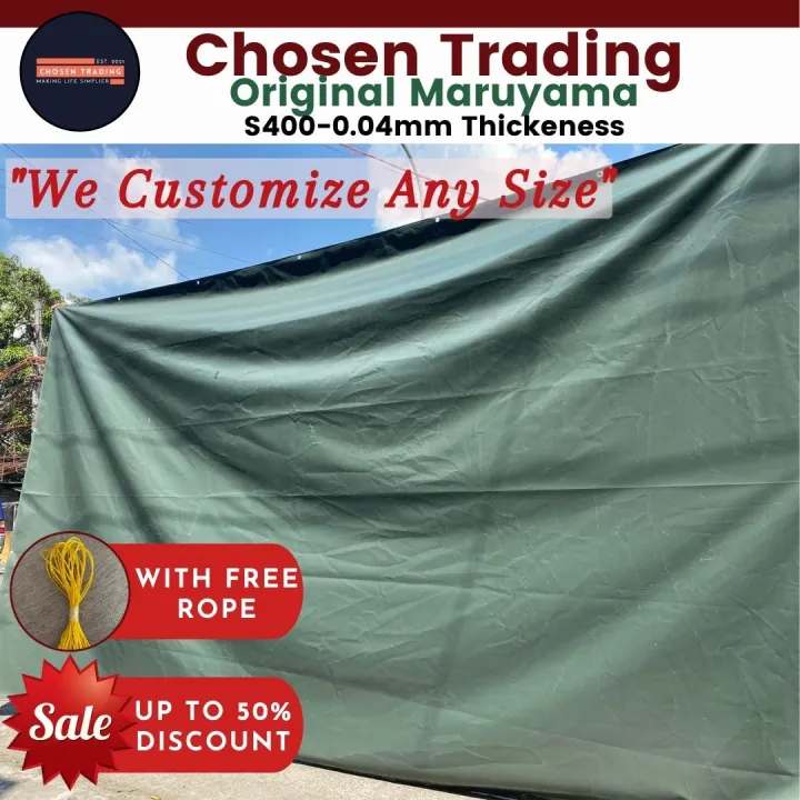 WITH FREE ROPE ! 8x12ft 100% Waterproof Trapal Lona tolda out door ...