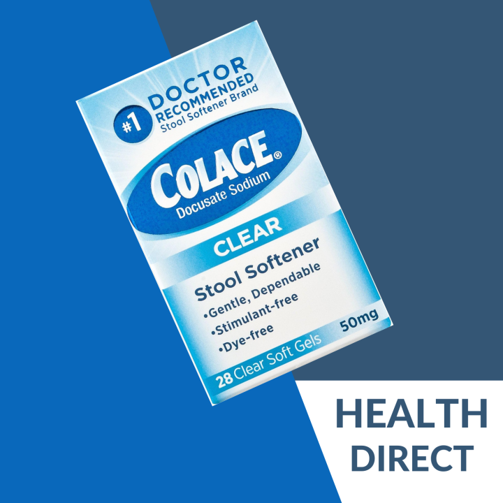 Colace Docusate Sodium stool Softener 50mg 28 soft gels | Lazada PH