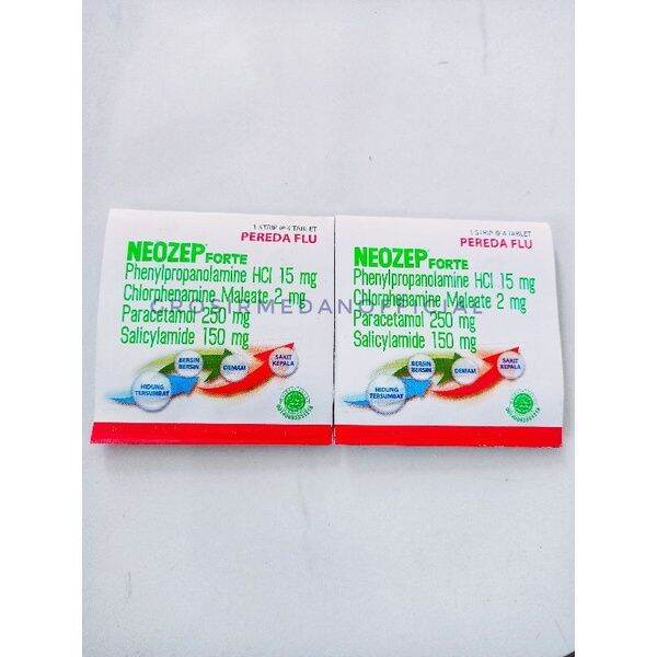 NEOZEP FORTE - OBAT DEMAM BATUK PILEK | Lazada Indonesia
