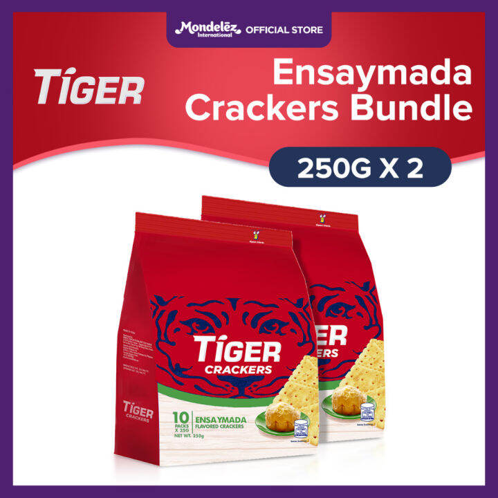 ⊿Tiger Flavored Crackers - Ensaymada Flavor 250g Wheat Fiber Biscuits ...