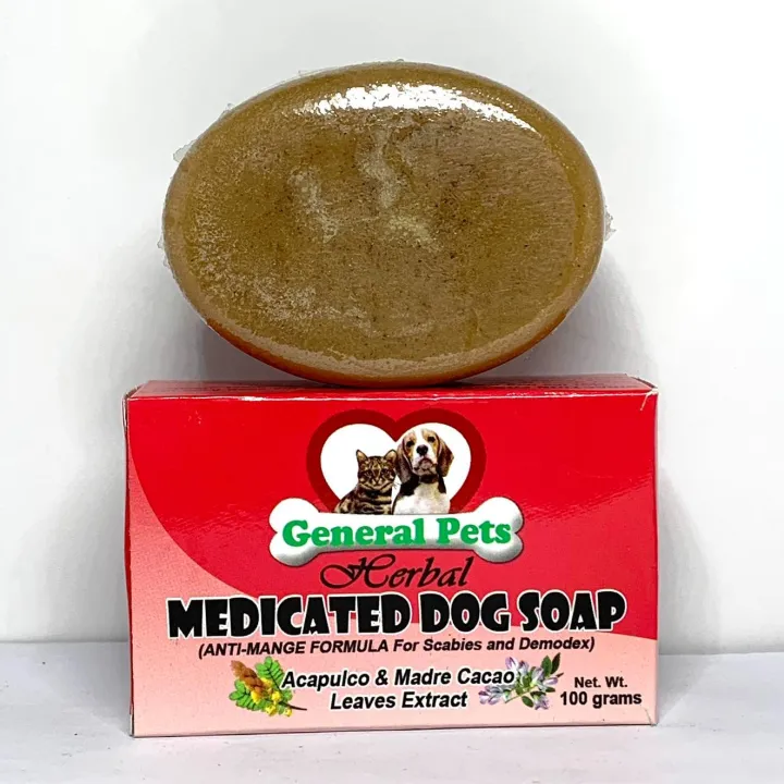 [FCR AGRIVET] NEW General Pet Herbal Medicated Dog Soap 100g Anti Mange ...