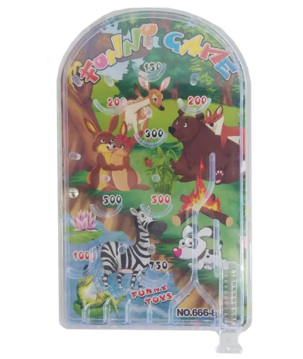 Hand Held Mini Pinball Game Party Favors Toy Party Games Pull Back ...