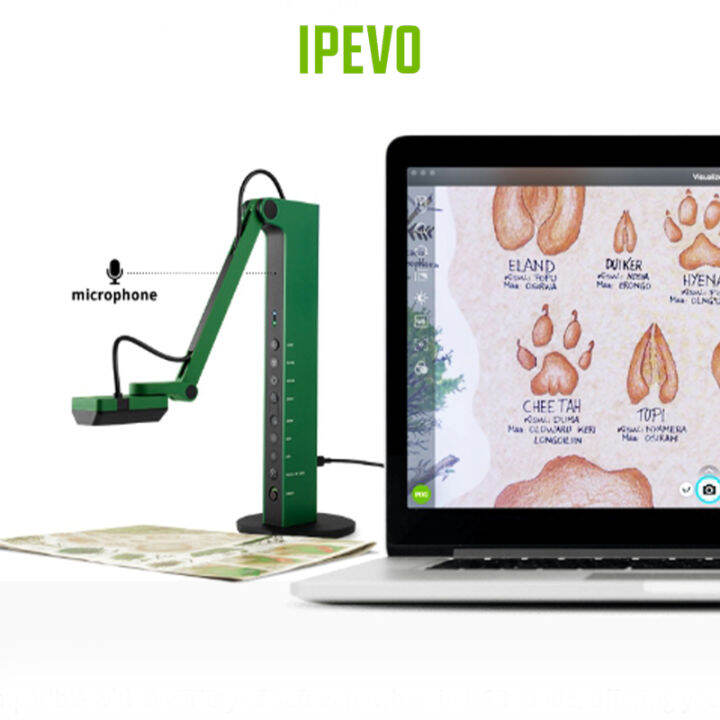 IPEVO VZ-R HDMI/USB Dual Mode 8 MP Document Camera - กล้องสำหรับประชุมออนไลน์ สอนออนไลน์ เรียน ...