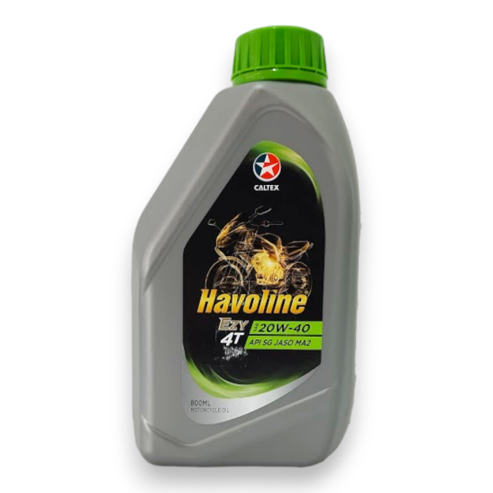 CALTEX HAVOLINE EZY 4T 20W-40 800ml. น้ำมันเครื่องมอเตอร์ไซค์ 4 จังหวะ ...