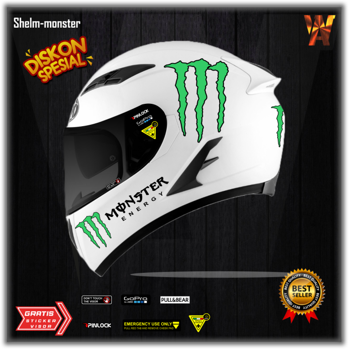 Stiker Monster Energy Untuk Helm Atau Body Motor | Lazada Indonesia