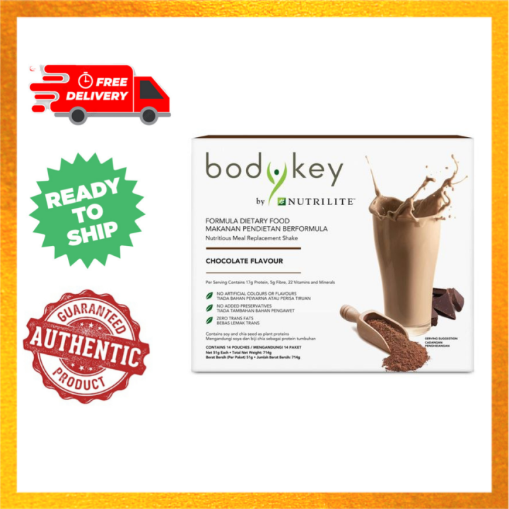 Amway BodyKey By Nutrilite Meal Replacement Shake (Chocolate) | Lazada