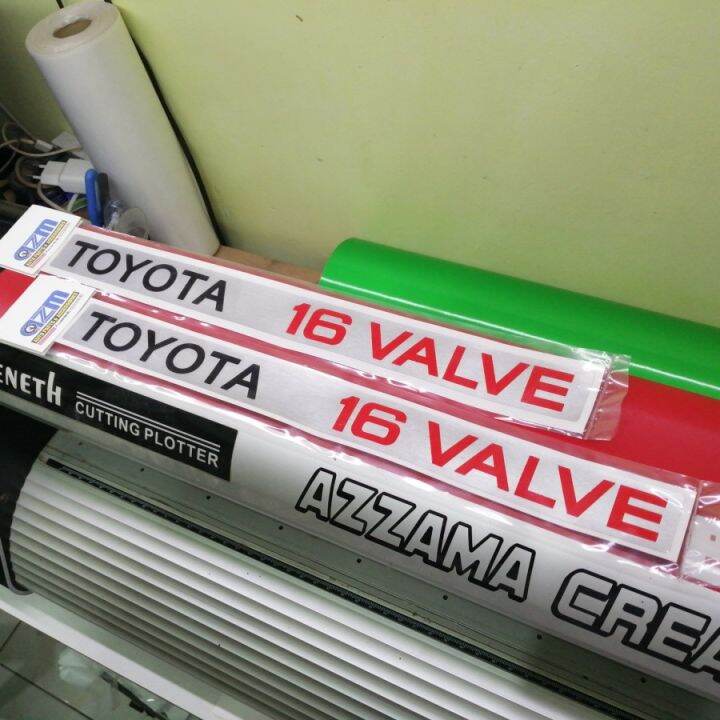 Sticker Cover Mesin TOYOTA 16 VALVE For Corolla Twincam 16 | Lazada ...