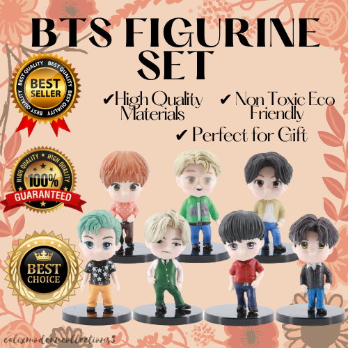 Best Seller 6TH Generation BTS FIGURINE SET BANGTAN SEONYONDAN | Merch Set ARMY Bangtan ...