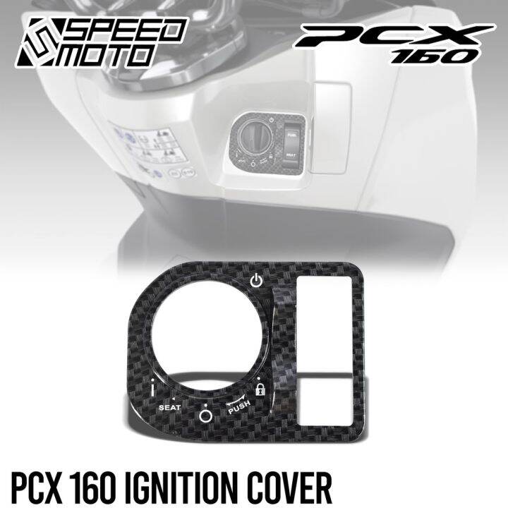 PCX 160 IGNITION COVER GLOSSY-CARBON / GARNISH KEY COVER FOR HONDA PCX ...