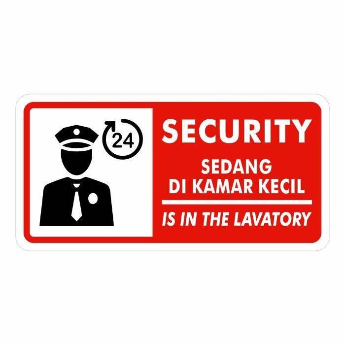Rambu Plang Pos Security 40cm x 20cm Plat Alumunium | Lazada Indonesia