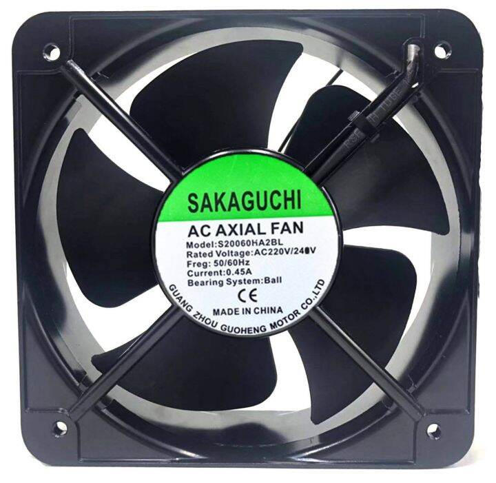SAKAGUCHI AC fan S20060HA2BL 200x200x60 220VAC axial | Lazada