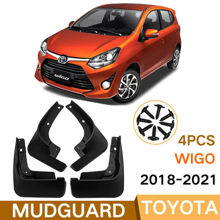 Toyota WIGO 2018-2021 Car tire fender wigo soft rubber mud shield ...