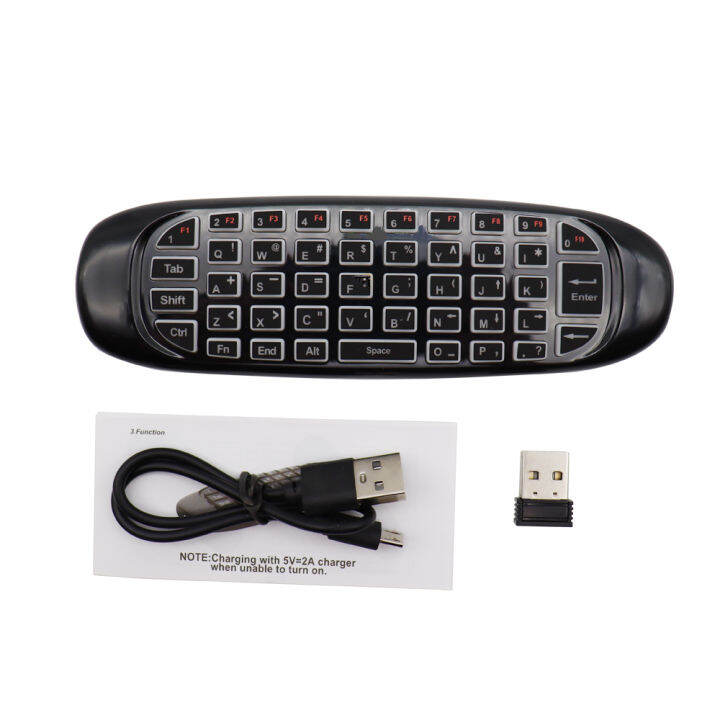 C120 6 Axis Gyroscope 2.4GHz Wireless Mouse Kyboard Gamer keyboard for ...