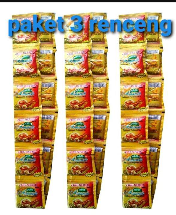 AMH JAHE SUPER ( 3 RENCENG = 30 sachet) Jahe Merah AMH, jahe amh ...