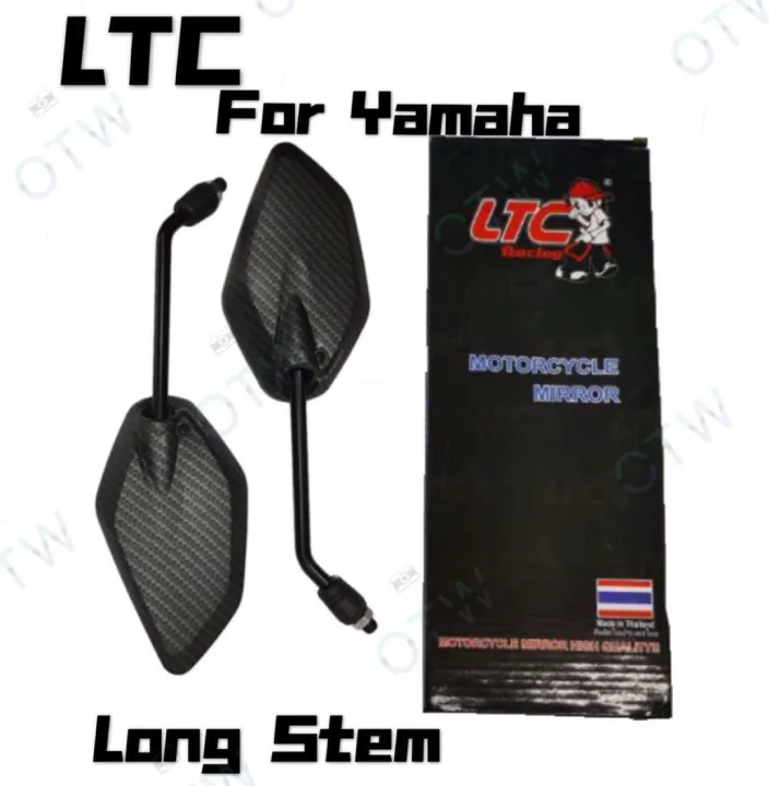 LTC 03153 Long Stem YAMAHA Carbon Side Mirror (Black) | Lazada PH