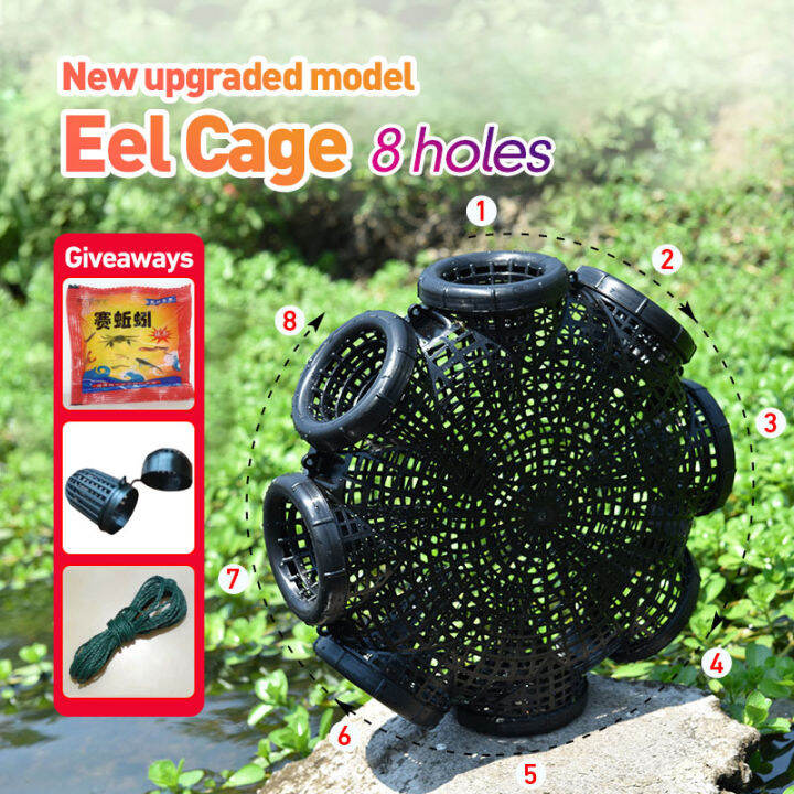 Cage Fishnet Shrimp Trap Cage Fishing Pot Eel Cage Fish Shrimp Crab ...
