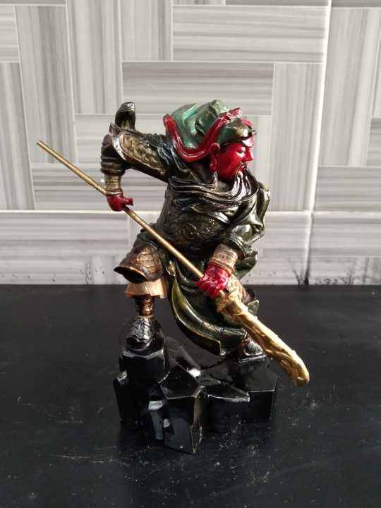 Patung Dewa Perang Kwang Kong Fiber Kuno Jadul Antik | Lazada Indonesia