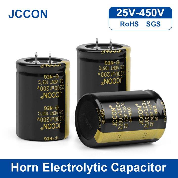 JCCON 25V 63V 80V 200V 450V Audio Electrolytic Capacitor 100UF 150UF 180UF 220UF For Audio Hifi ...