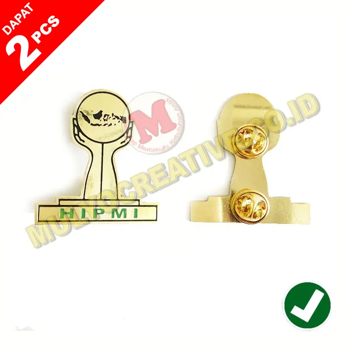 Bros Pin Hipmi Pengait Jarum Lencana Logo Hipmi Full Logam/2pcs ...