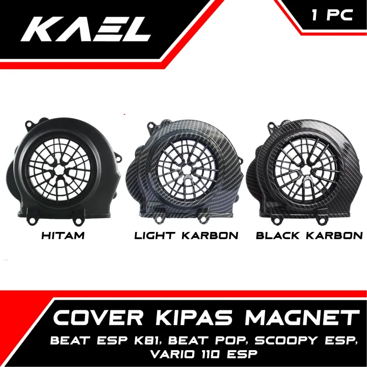 Cover Kipas Magnet-Karbon Honda Beat FI-F1-eSP-Street-Pop-New K25-K81 ...