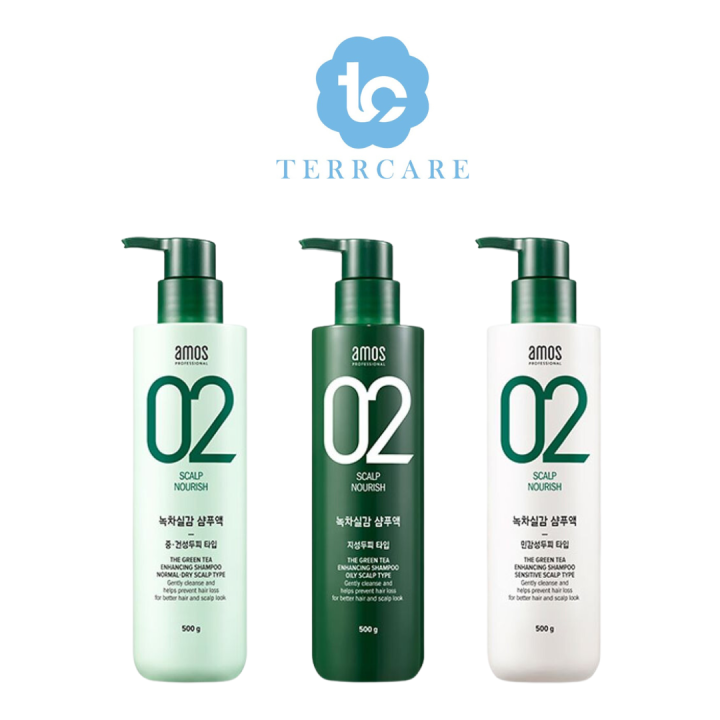 Amos Professional The Green Tea Line Shampoo Moisturizing/ Refresh ...