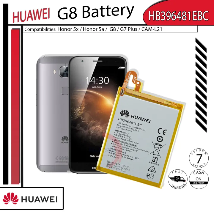 Huawei G8 Battery Model: HB396481EBC (3000mAh) Original Equipment Manufacturer | Lazada PH