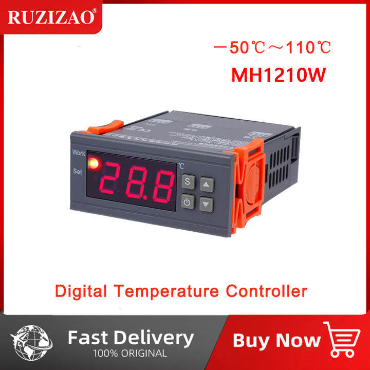 MH1210W DC12V /24V Temperature Controller AC90-250V 10A 220V Thermostat ...