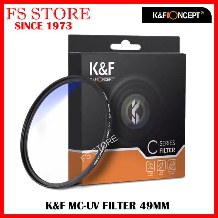 K&F LENS FILTER MC-UV FILTER 49mm 52mm 55mm 58mm 62mm 67mm 72mm 77mm 82mm Ultra Slim Optics ...