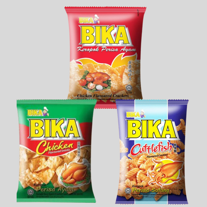 Bika Crackers 60g-70g (Chicken/Cuttlefish) | Lazada