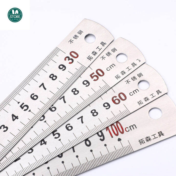 Steel ruler 30cm steel ruler 1m metal ruler drawing Tool steel ruler ...