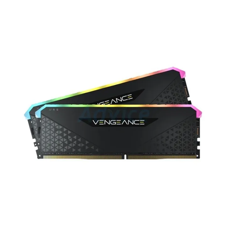 RAM DDR4(3200) 16GB (8GBX2) CORSAIR VENGEANCE RGB RS BLACK ...
