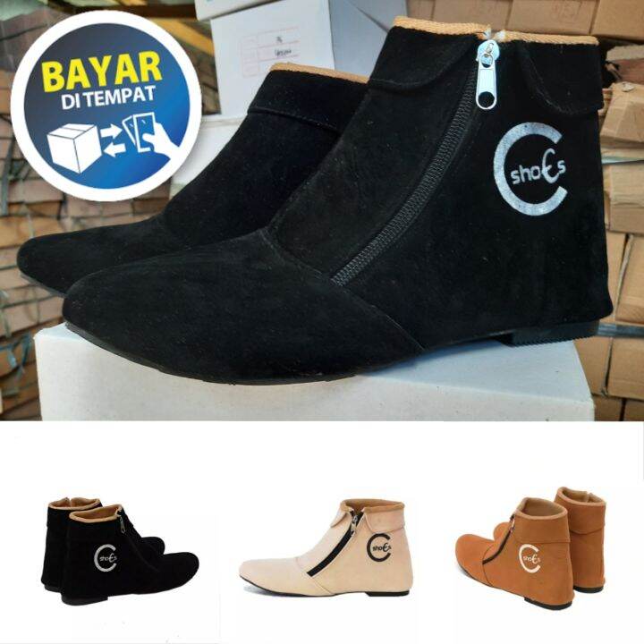 Sepatu Boot Wanita Rekomendasi terbaik 2022, She Flanel ML7 | Lazada ...