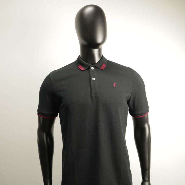 COLLEZIONE C2 REGULAR FIT 22MT1K114 BLACK Pique Polo Shirt Wear Men Key ...