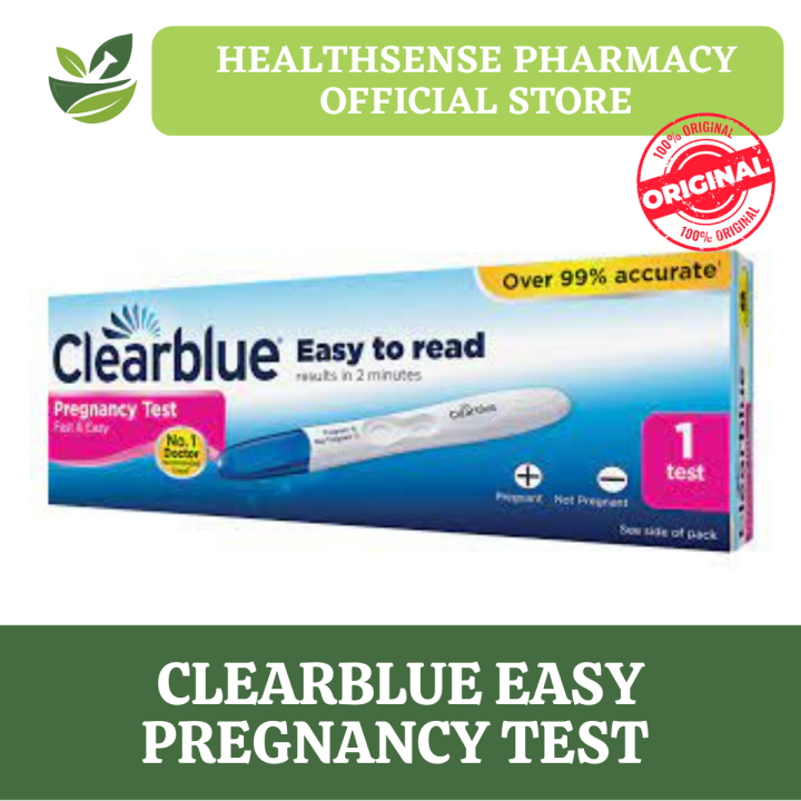 CLEARBLUE PREGNANCY TEST EASY 1'S | Lazada
