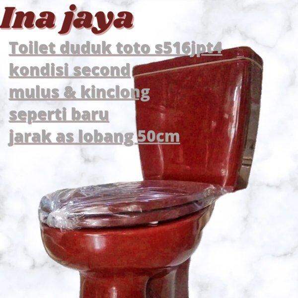 Closet Duduk Toto S516Jpt4 Warna Merah Maroon Kondisi Second Closed ...