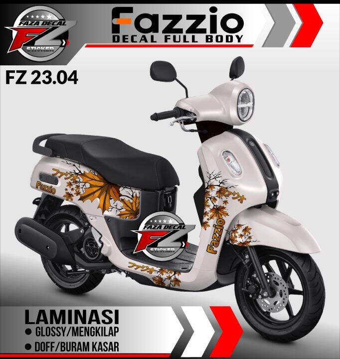 Decal Full Body Yamaha Fazzio - Sticker fazzio Full Body Stiker ...