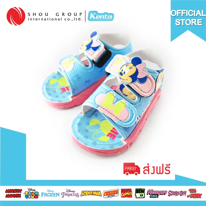 Kenta รองเท้าแตะ PVC รัดส้นเด็กเล็กลาย Minnie Mouse รุ่นMN98-6 ฟ้า ...