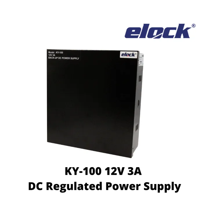 Elock KY-100 DC Regulated Power Supply | 12V 3A | Lazada