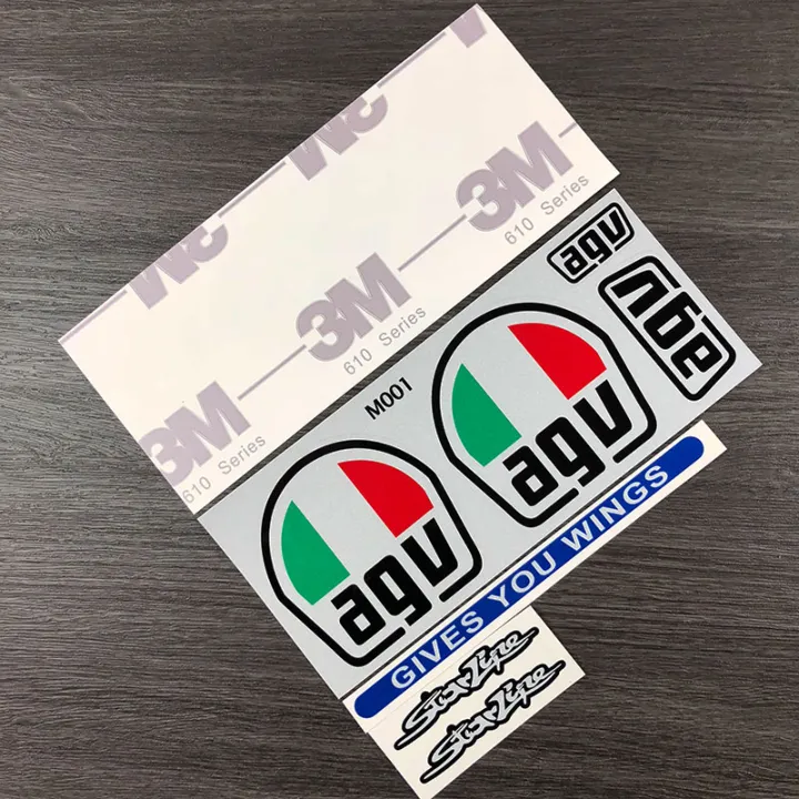 3M reflective motorcycle helmet sticker lens sticker modified SHOEI ...