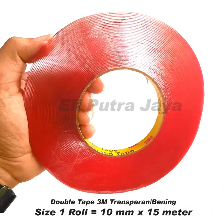 Double Tape 3M Bening / Transparan 10mm x 15 meter Automotiv dan ...