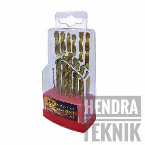 MATA BOR BESI SET 1 - 6MM 13PCS MURAH BAGUS MATA DRILL BESI BOX BESI ...