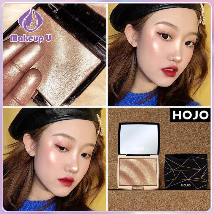 HOJO 8029 ไฮไลท์ เม็ดสีแน่น ไฮไลทหน้าโกลด์ ไฮไลท์การแต่งหน้าสามมิติ ปัด ...