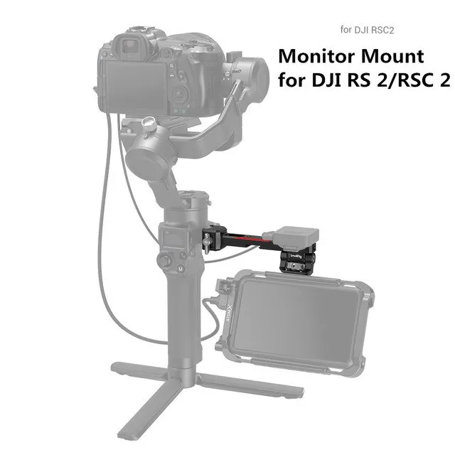 SMALLRIG Adjustable Camera Monitor Mount with NATO Clamp For DJI RS 2 ...